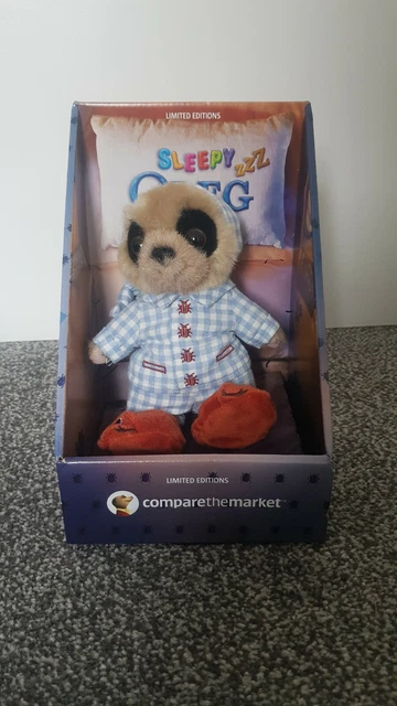 COMPARE THE MEERKAT. Brand New Sleepy Oleg Toy. Limited Edition £22.99 ...