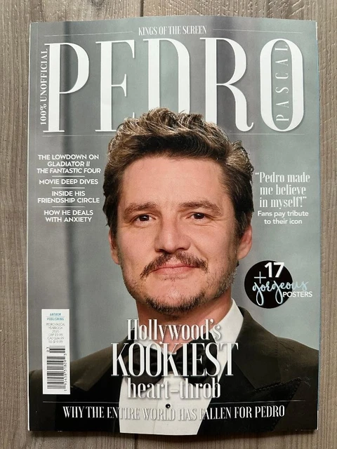 2024 PEDRO PASCAL Yearbook 2025 HOLLYWOOD'S KOOKIEST HEART THROB Kings ...