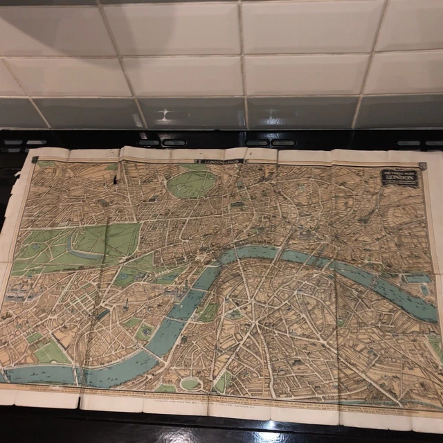 1906 THE PICTORIAL Plan of London chas baker £19.44 - PicClick UK