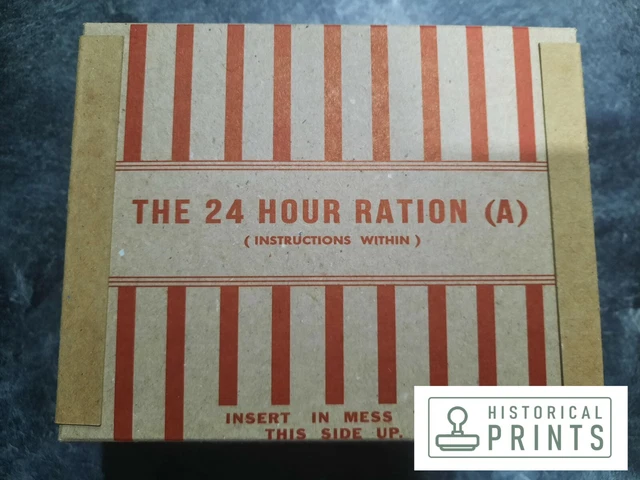 BRITISH WW2 24HR Assault Ration Box - D Day British Airborne Kit EUR 15 ...