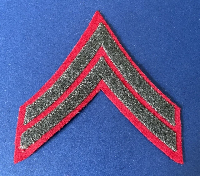 RARE PRE WWII USMC Corporal Rank Insignia Chevron Patch China Marine ...