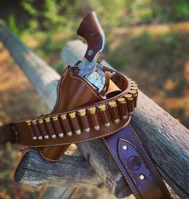 WESTERN GUN LEATHER Heritage Rugh Rider Draw Holster Simple Action Sas 38-40" EUR 148,85 ...