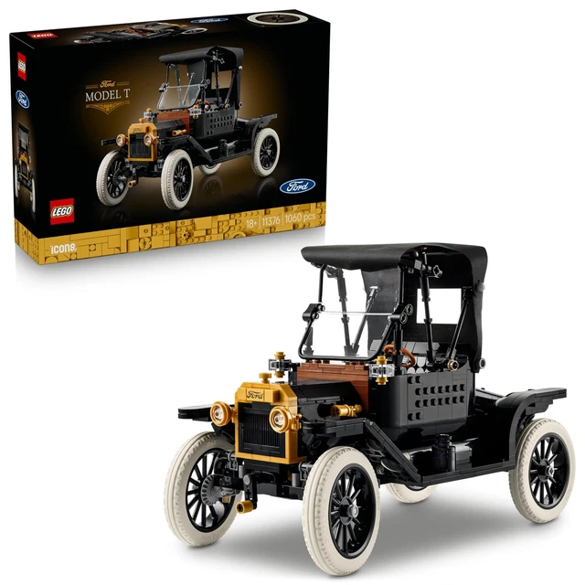 LEGO ICONS FORD Model T - Retro Car Model Kit for Adults - Collectible ...