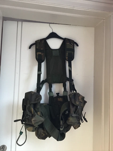 BRITISH ARMY MTP PLCE Set Main Yoke Belt & Pouches Webbing Water Medium ...