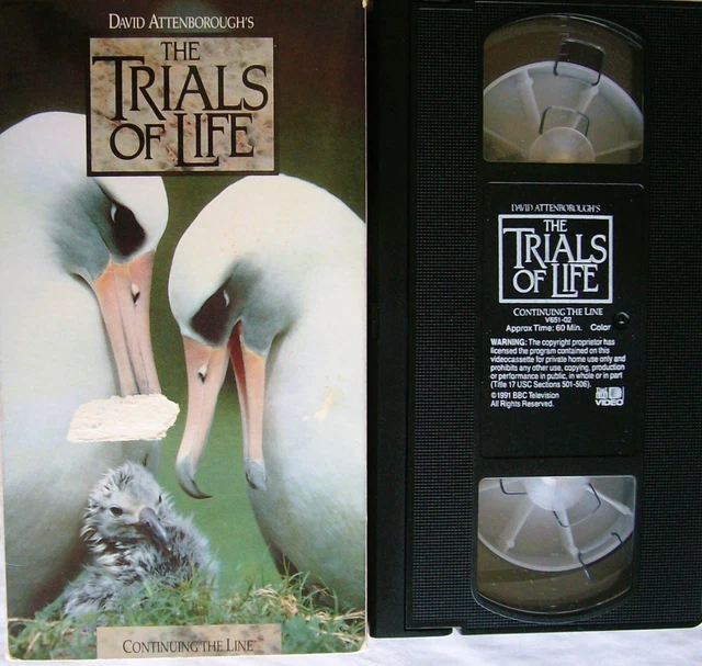 TRIALS OF LIFE: Continuing the Line (Vintage, VHS, 1993, VG) David ...