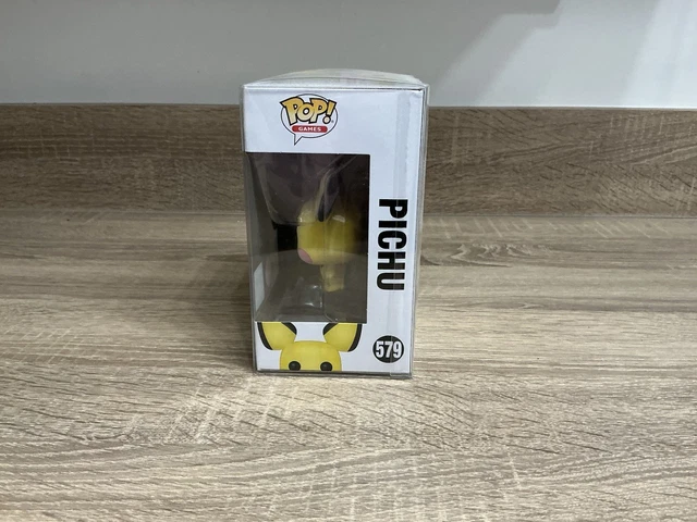 FUNKO POP POKEMON Pichu Flocked WonderCon #579 + Free Protector £10.79 ...