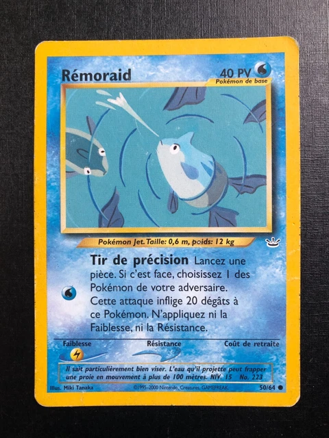 CARTE POKÉMON REMORAID 50/64 / VF / Neo Revelation EUR 6,00 - PicClick FR