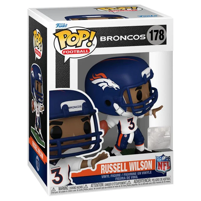 OFFICIALLY LICENSED FUNKO NFL: Broncos Russell Wilson Pop! Vinyl Action ...