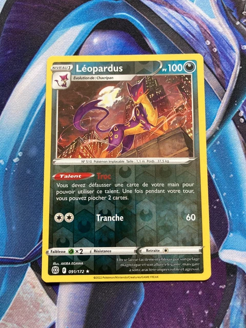 CARTE POKÉMON LÉOPARDUS REVERSE 091/172 EB09 Stars Étincelantes EUR 1 ...