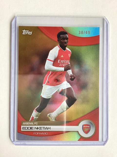 TOPPS ARSENAL TEAM Lot 2023/24 Parallèle Eddie Nketiah 30/49 EUR 29,02 ...