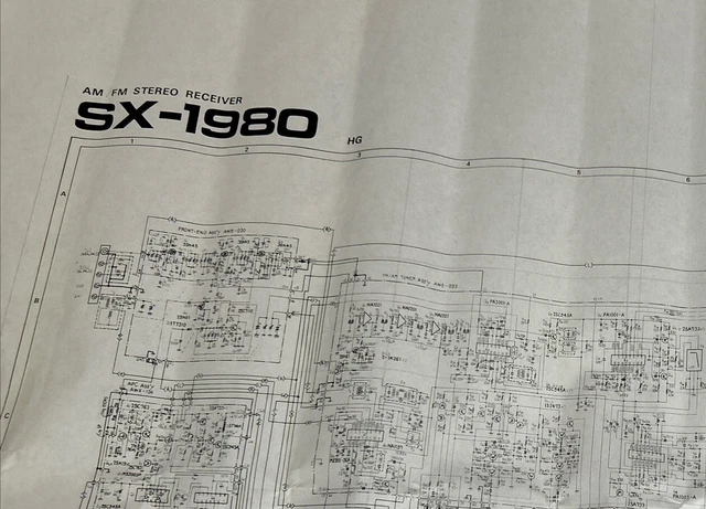 PIONEER SX-1980 SCHEMATIC X-Large Print £39.43 - PicClick UK PIONEER SX-1980 SCHEMATIC X-Large Print £39.43 - PicClick UK