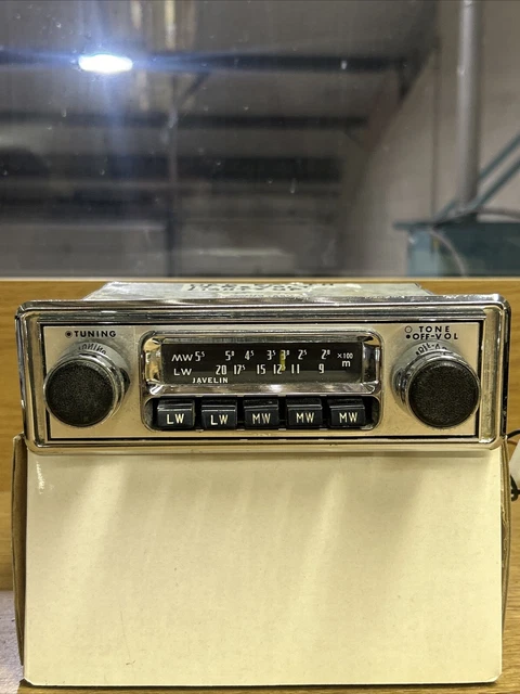 JAVELIN CHROME CLASSIC Car Push Button Radio 1960’s £65.00 - PicClick UK