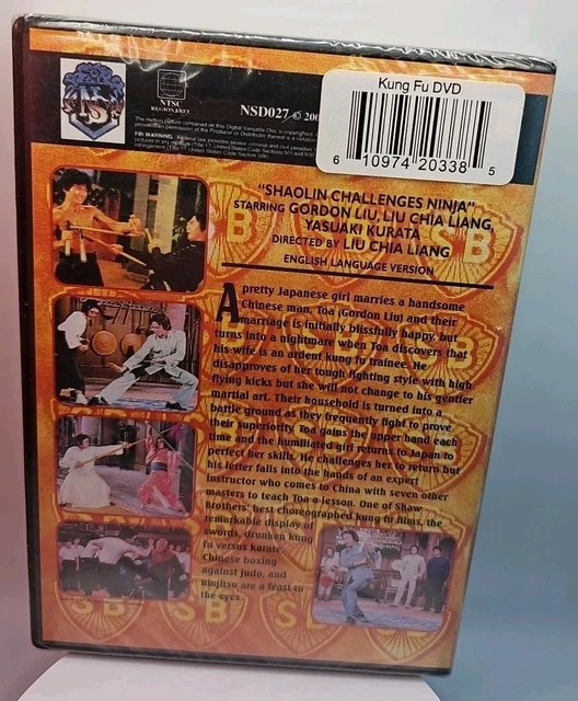 SHAOLIN CHALLENGES NINJA (DVD, 1978, 2001) Limited Collectors Edition ...