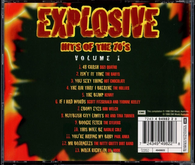 EXPLOSIVE HITS OF The 70's - Volume 1 CD Suzi Quatro / The Babys / Hot ...