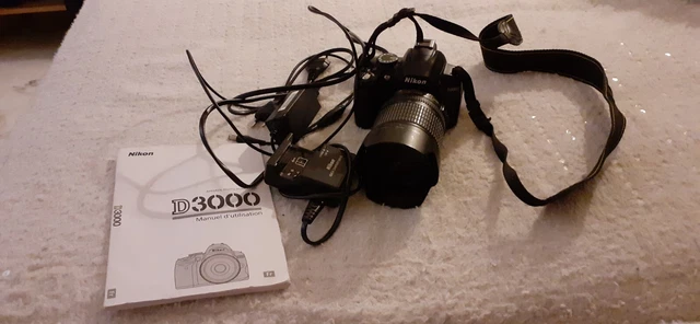 APPAREIL PHOTO NIKON D3000 objectif DX NIKKOR 18-55mmf/3,5 66vr ...