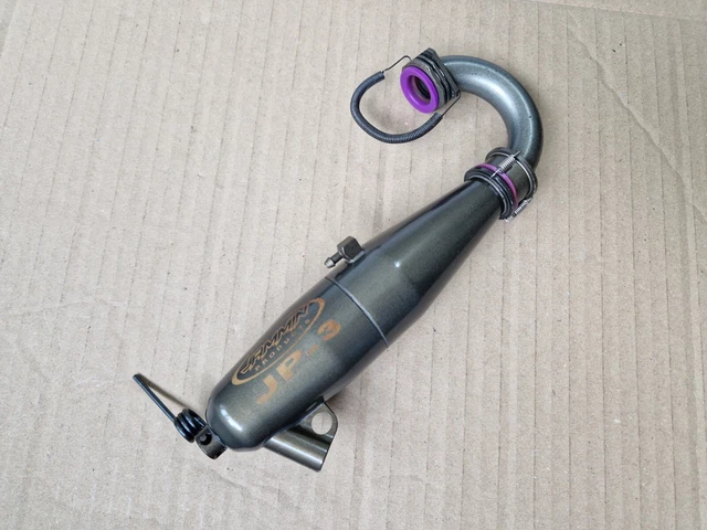 JAMMIN JP-3 1/8 Scale Buggy RC Racing Exhaust Pipe Hard Coated Hyper ...