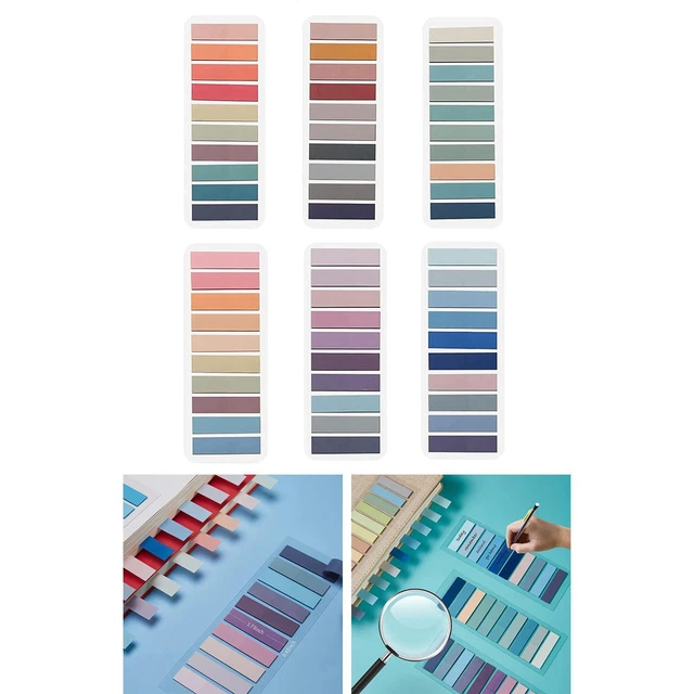 6 PIECES PASTEL Color Sticky Notes Handwritten for Magazines Notes ...