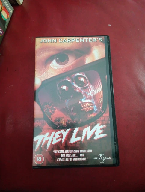 THEY LIVE VHS video tape John Carpenter Horror Movie Film Rare £77.68 ...