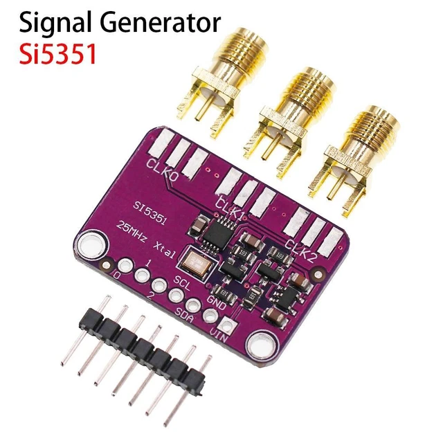 I2C IIC SI5351 Signal Generator Si5351A Clock Generator Breakout Board ...