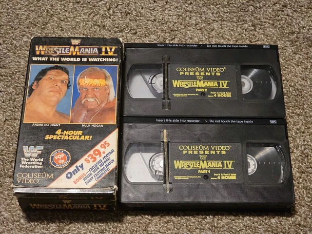 WWF WRESTLEMANIA IV vhs COLISEUM VIDEO wrestling £36.31 - PicClick UK
