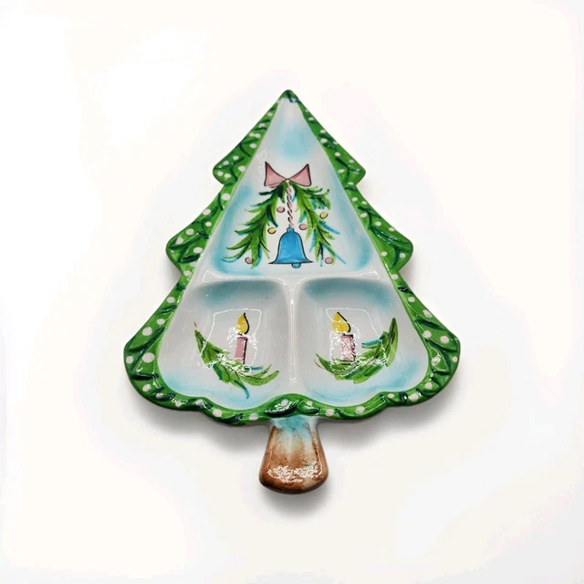 VINTAGE CHRISTMAS HOLT Howard 1959 Christmas Tree Divided Dish £12.57 ...