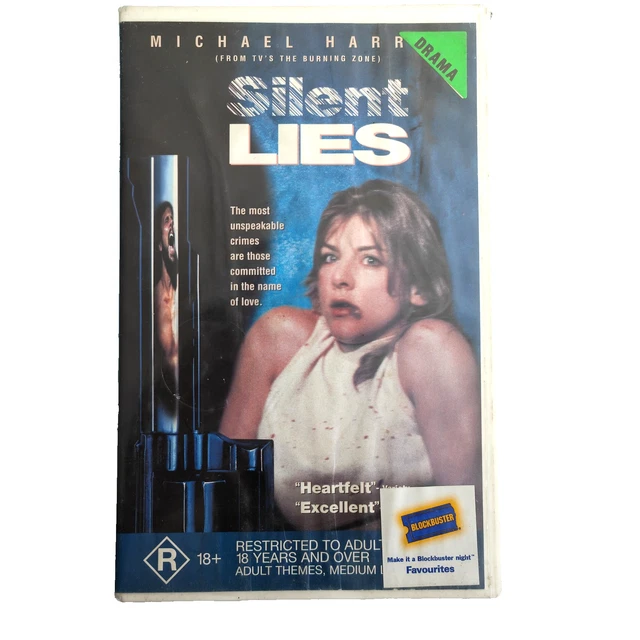SILENT LIES VHS Tape 1996 R18+ DRAMA Michael Harris Ex Rental Good Cond ...