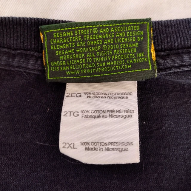 SESAME STREET RUN DMC Parody Run ABC T Shirt Hip Hop Elmo Cookie Oscar ...