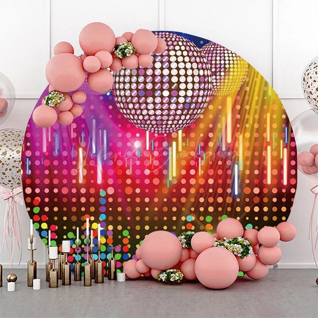 COLORFUL DYNAMIC DISCO Round Dance Party Backdrop $35.95 - PicClick AU