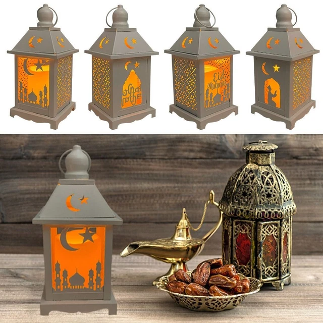 EID AL ADHA Gift LED Wind Lantern Muslim Ramadan Eid Mubarak Lamp ...