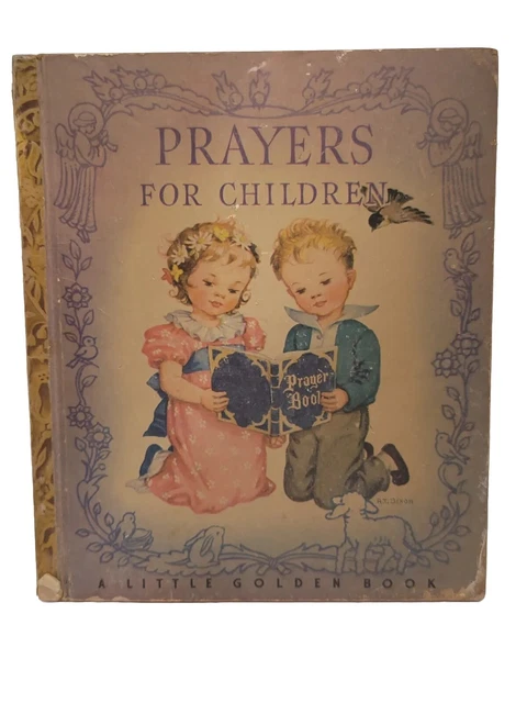 VINTAGE 1942 BOOK Prayers For Children Little Golden Book Hardcover ...