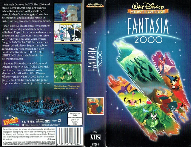 (VHS) FANTASIA 2000 - Walt Disney Meisterwerk £7.21 - PicClick UK