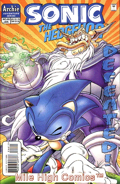 Sonic The Hedgehog The Series 1993 Series Archie 66 Very Good