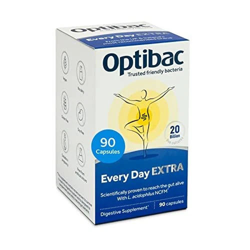 OPTIBAC PROBIOTICS EVERY Day Extra - High Strength Vegan Digestive ...