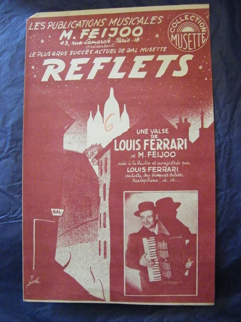 PARTITURA RIFLESSI LOUIS Ferrari Foglio Musicale EUR 13,47 - PicClick IT