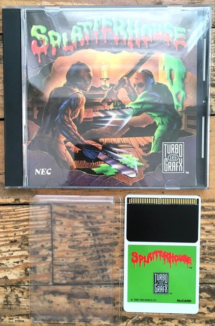 SPLATTERHOUSE COMPLET BOÎTE Notice Nec Pc Engine Pce Turbografx 16 Ntsc ...