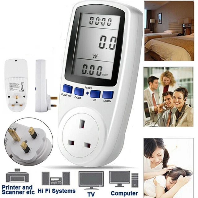 PLUG POWER ANALYZER AEnergy Monitor Electricity Consumption Meter ...