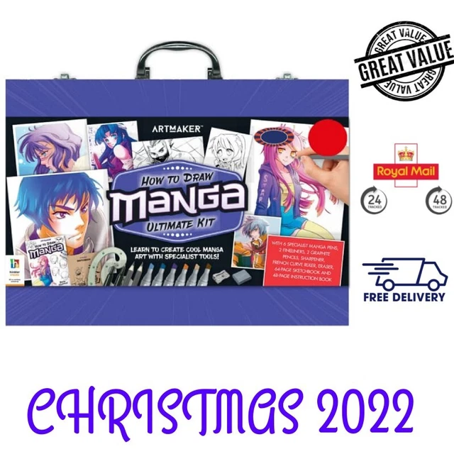 ULTIMATE MANGA KIT Children's Creative Toy Create Learn Draw Activity ...