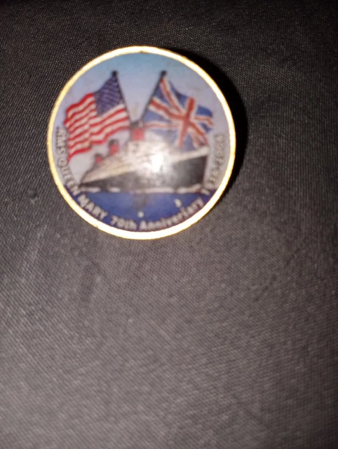 CUNARD QUEEN MARY 70th Anniversary Pin $8.39 - PicClick CA