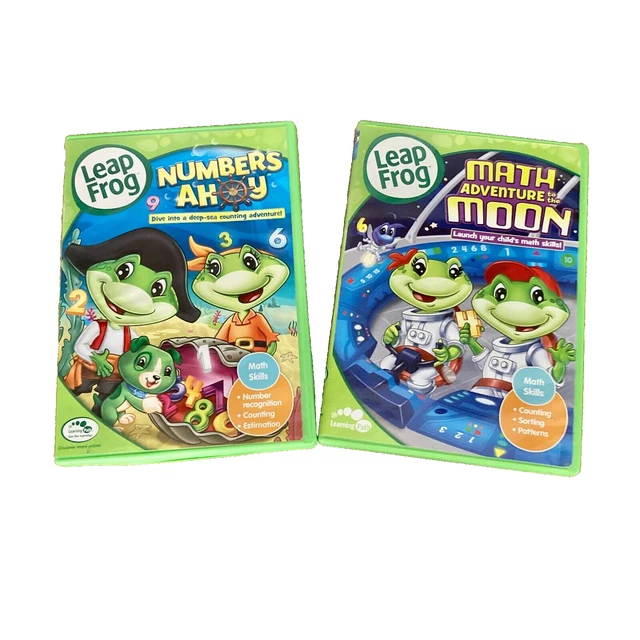 LEAP FROG BUNDLE: Numbers Ahoy & Math Adventure to the Moon Math Skills ...