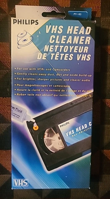 VINTAGE PHILIPS VHS Head Cleaner P71102 For Video Players, Recorders ...