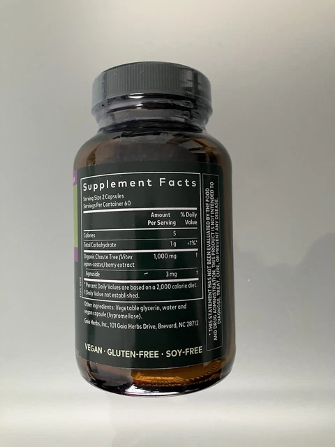 GAIA HERBS VITEX Berry Vegan Liquid Phyto-Caps, Sealed £36.07 - PicClick UK