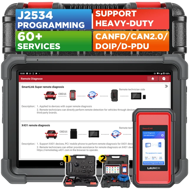 2024 LAUNCH X431 PRO3S+ ELITE Outils diagnostics J2534 Programmation ...