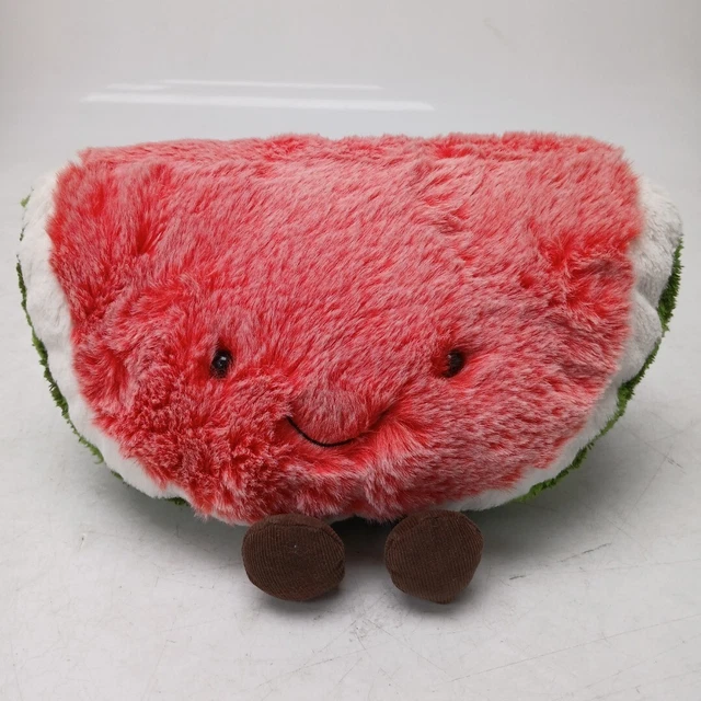 JELLYCAT AMUSEABLE WATERMELON Plush Toy With Tags Cuddly Fluffy Cute ...
