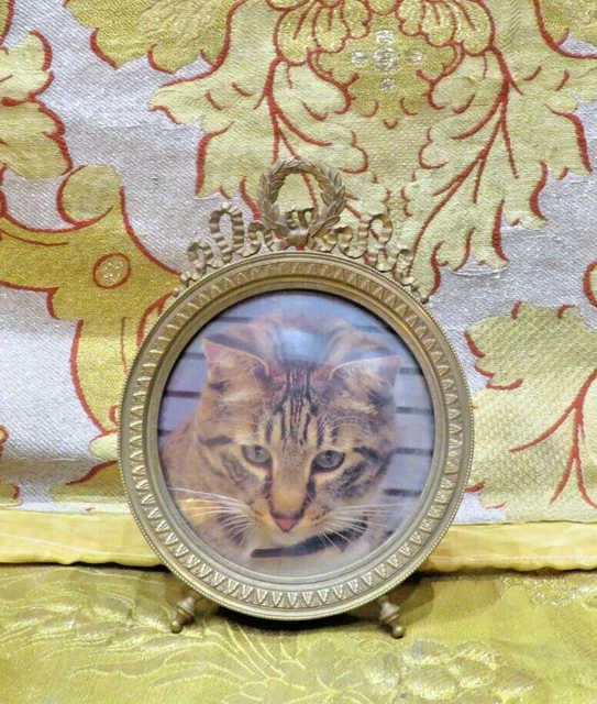 TRES TRES BEAU gros cadre porte photo XIXe st LXVI laiton napoleon III ...