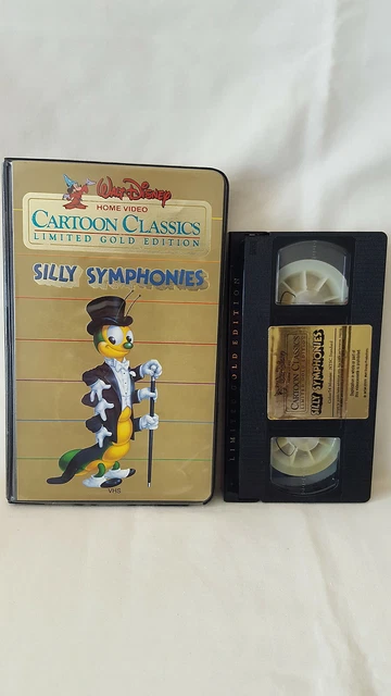 SILLY SYMPHONIES WALT Disney Cartoon Classic LIMITED EDITION GOLD VHS ...