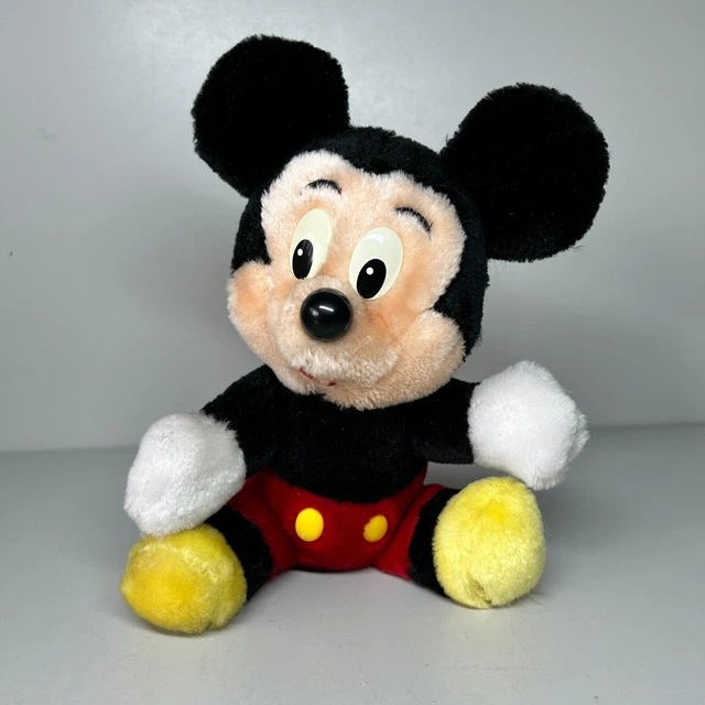 VINTAGE WALT DISNEY Mickey Mouse Soft Toy 6" Hasbro 1989 £1.99 ...