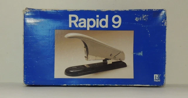 RAPID 9 LARGE Heavy Duty Stapler Model C Black/Grey Stapler Brand New ...