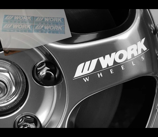 4 PICS WORK WHEELS RACING JDM vinyl Decal Sticker EUR 6,79 - PicClick FR