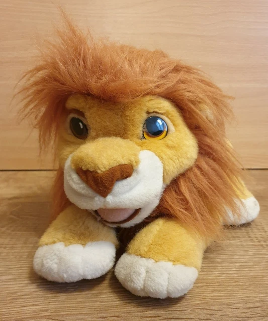 VINTAGE 1993 DISNEY Lion King Roaring Simba 15'' Soft Plush Toy Mattel ...