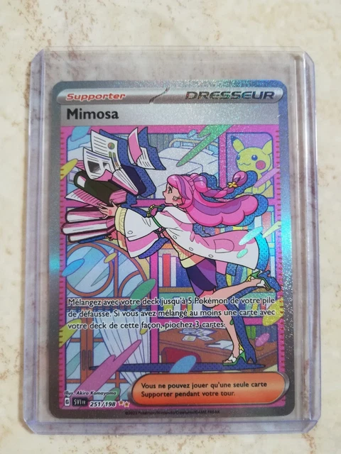 CARTE POKÉMON MIMOSA Full Art - 251/198 Ev01 Ecarlate Et Violet Neuf Fr ...